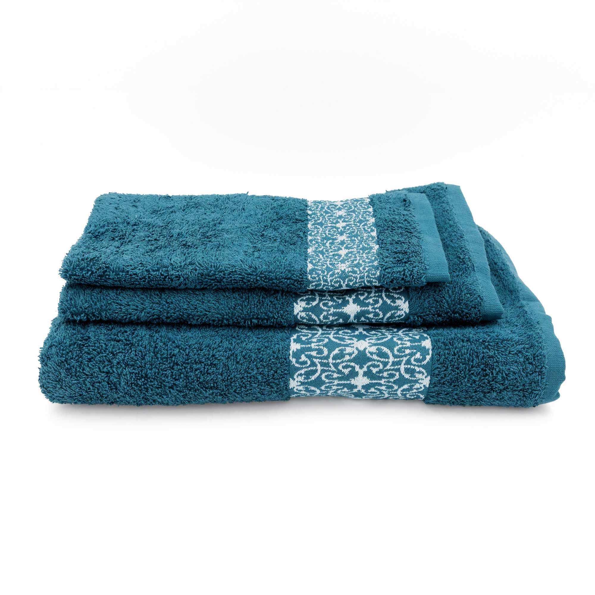 3 dalių rankšluosčių komplektas T0188 T0188-BLUE CORAL